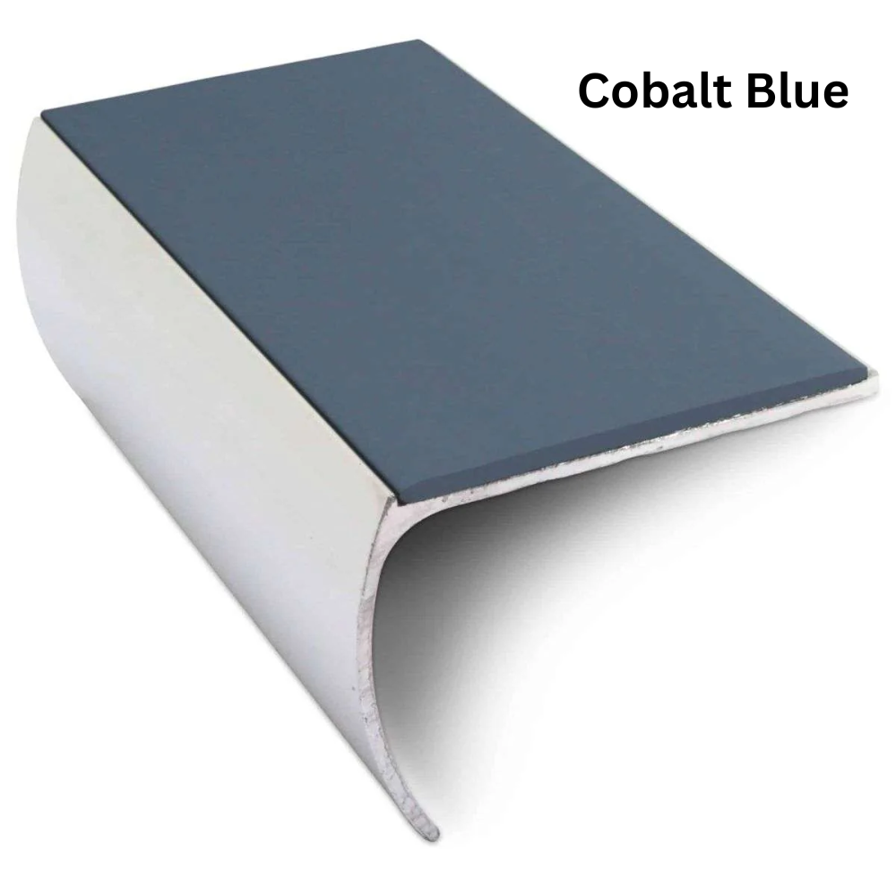 Aluminium Bullnose Stair Nosing 57 x 40mm – Non-Slip PVC Insert - Stair ...
