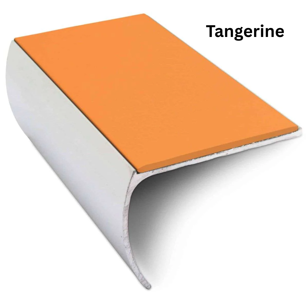 Aluminium Bullnose Stair Nosing 57 x 40mm – Non-Slip PVC Insert - Stair ...